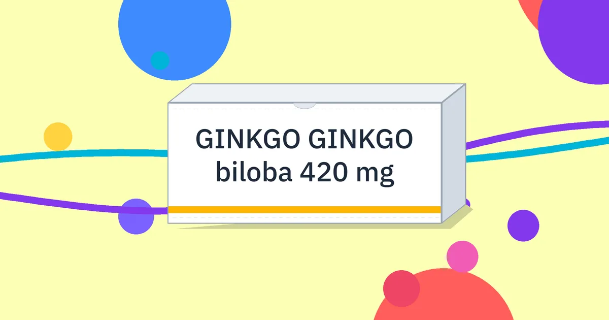 Symbolbild: Packung mit der Aufschrift GINKGO GINKGO biloba 420 mg (PZN 13837780) – Verfügbarkeit und Bezug in Apotheken in Frankfurt am Main