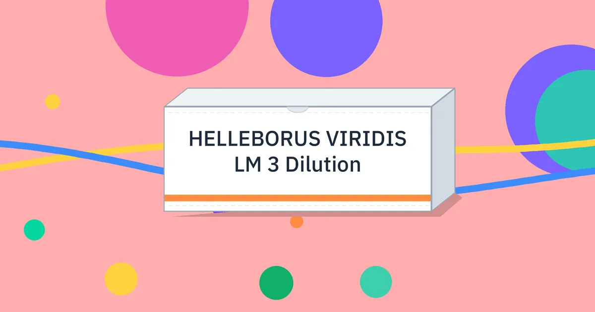 Symbolbild: Packung mit der Aufschrift HELLEBORUS VIRIDIS LM 3 Dilution (PZN 12886546) – Verfügbarkeit und Bezug in Apotheken in Frankfurt am Main