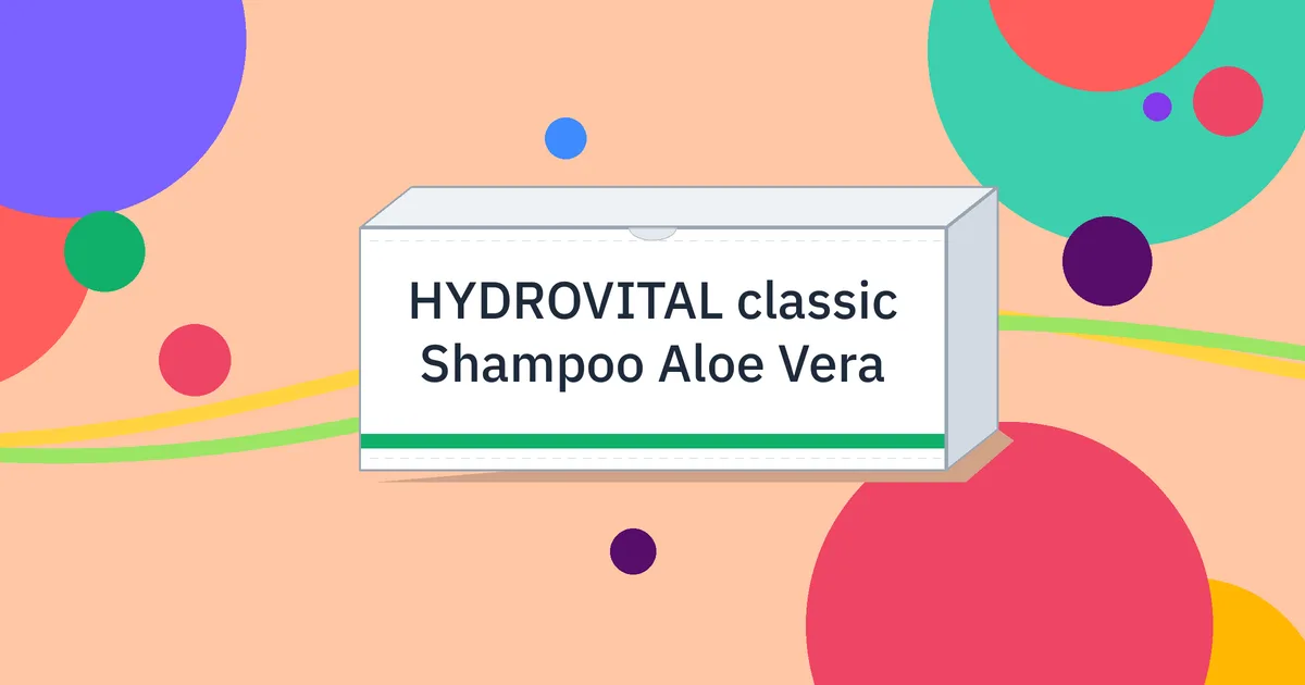 Symbolbild: Packung mit der Aufschrift HYDROVITAL classic Shampoo Aloe Vera (PZN 08814386) – Verfügbarkeit und Bezug in Apotheken in Frankfurt am Main