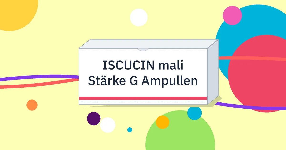 Symbolbild: Packung mit der Aufschrift ISCUCIN mali Stärke G Ampullen (PZN 04429007) – Verfügbarkeit und Bezug in Apotheken in Frankfurt am Main