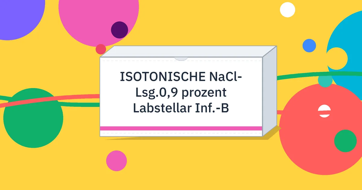 Symbolbild: Packung mit der Aufschrift ISOTONISCHE NaCl-Lsg.0,9 prozent Labstellar Inf.-B (PZN 19692259) – Verfügbarkeit und Bezug in Apotheken in Frankfurt am Main