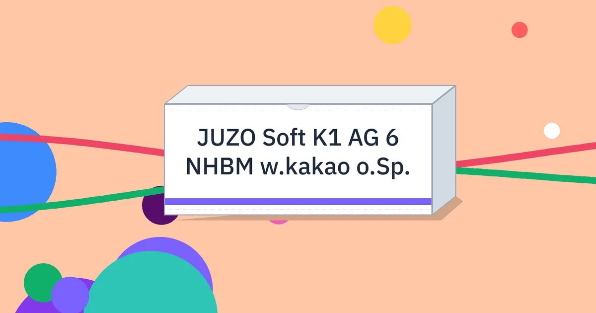 Symbolbild: Packung mit der Aufschrift JUZO Soft K1 AG 6 NHBM w.kakao o.Sp. (PZN 14999059) – Verfügbarkeit und Bezug in Apotheken in Frankfurt am Main