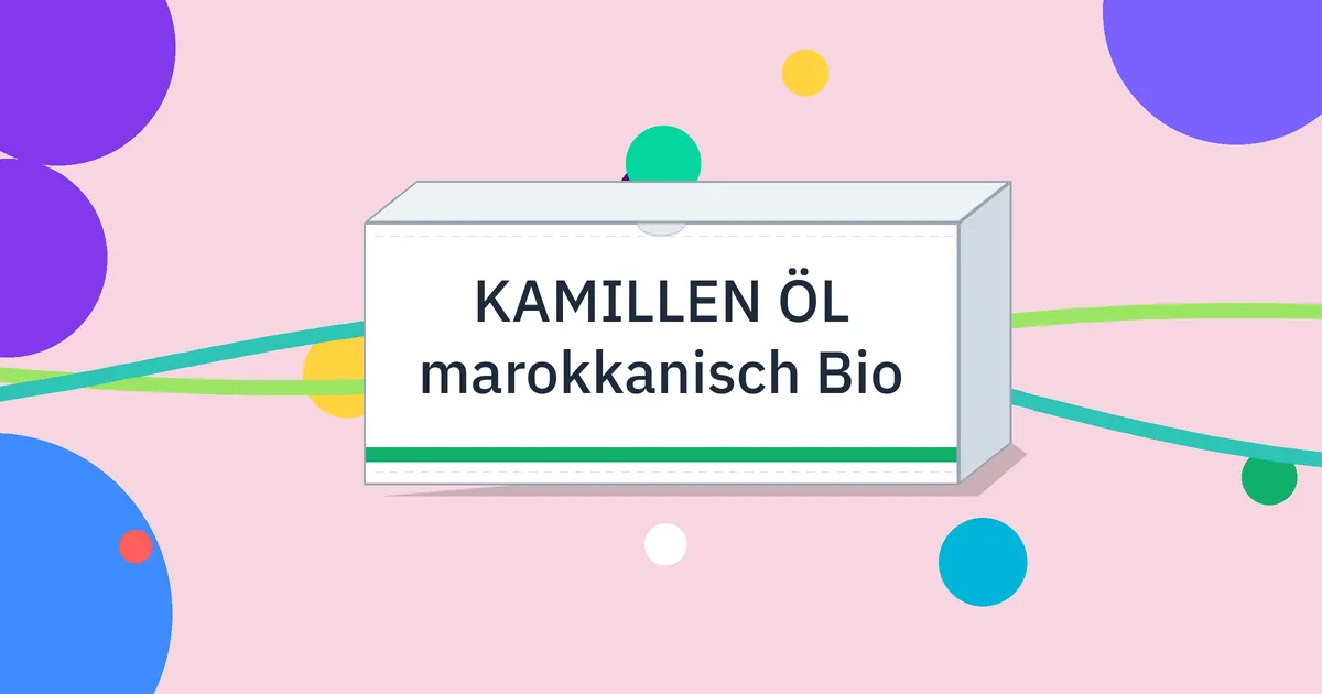Symbolbild: Packung mit der Aufschrift KAMILLEN ÖL marokkanisch Bio (PZN 07508888) – Verfügbarkeit und Bezug in Apotheken in Frankfurt am Main