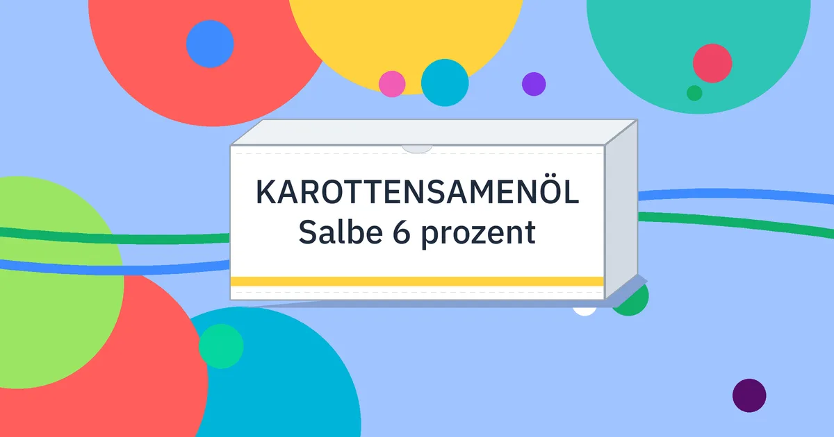 Symbolbild: Packung mit der Aufschrift KAROTTENSAMENÖL Salbe 6 prozent (PZN 18180161) – Verfügbarkeit und Bezug in Apotheken in Frankfurt am Main