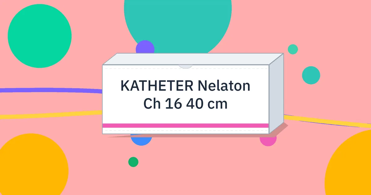 Symbolbild: Packung mit der Aufschrift KATHETER Nelaton Ch 16 40 cm (PZN 07489777) – Verfügbarkeit und Bezug in Apotheken in Frankfurt am Main