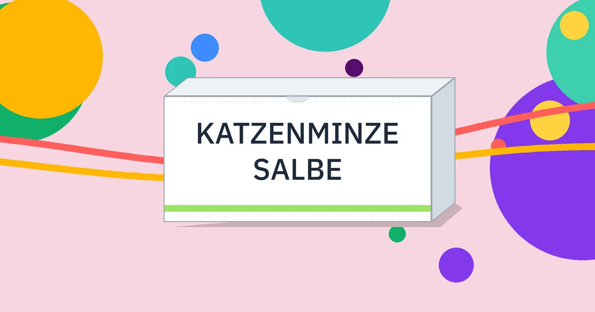Symbolbild: Packung mit der Aufschrift KATZENMINZE SALBE (PZN 18301512) – Verfügbarkeit und Bezug in Apotheken in Frankfurt am Main
