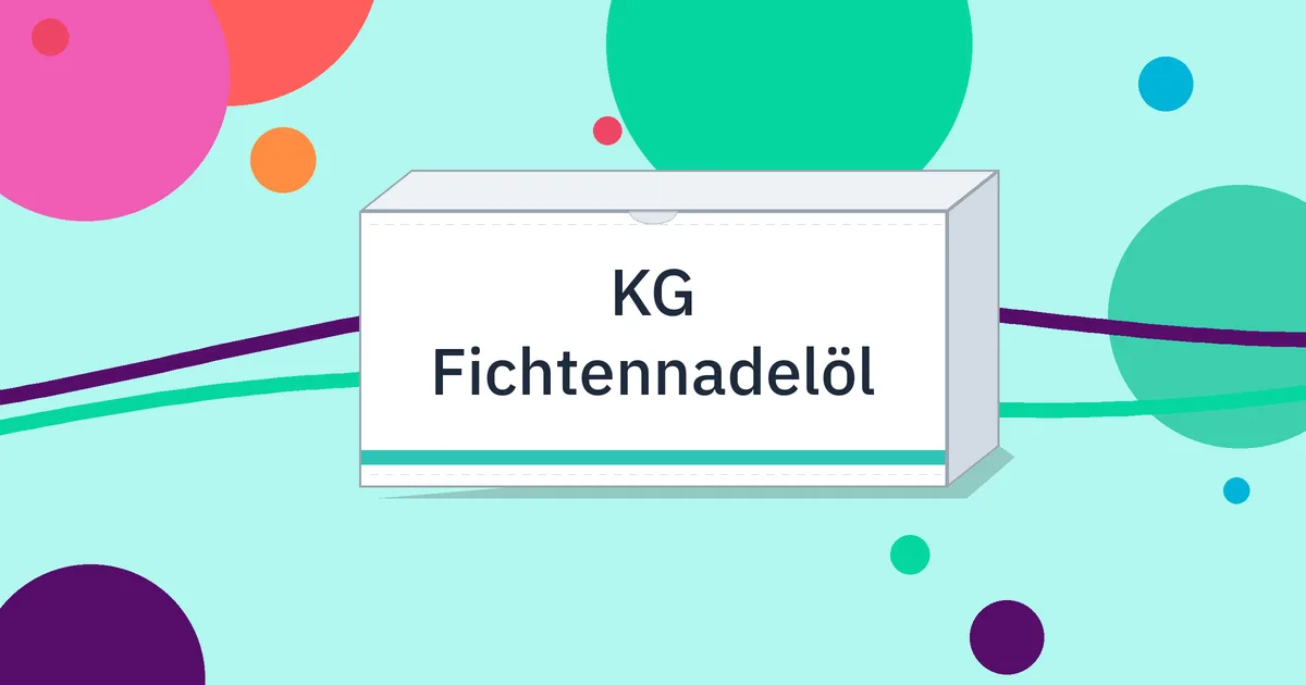 Symbolbild: Packung mit der Aufschrift KG Fichtennadelöl (PZN 18787213) – Verfügbarkeit und Bezug in Apotheken in Frankfurt am Main
