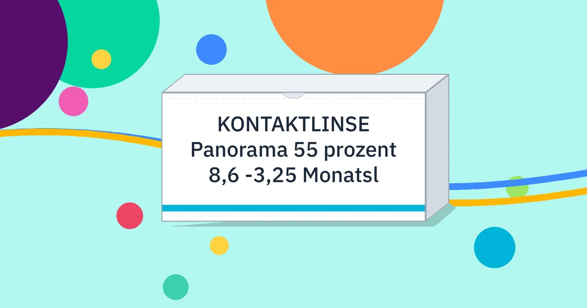 Symbolbild: Packung mit der Aufschrift KONTAKTLINSE Panorama 55 prozent 8,6 -3,25 Monatsl (PZN 00817729) – Verfügbarkeit und Bezug in Apotheken in Frankfurt am Main