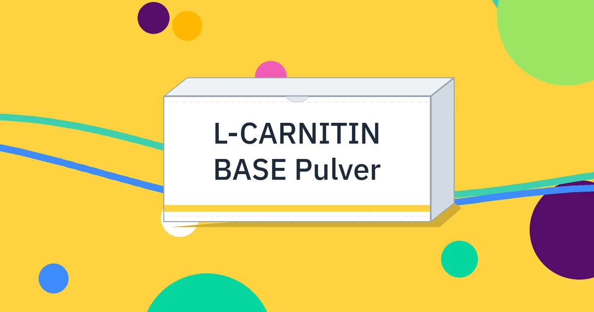 Symbolbild: Packung mit der Aufschrift L-CARNITIN BASE Pulver (PZN 16864464) – Verfügbarkeit und Bezug in Apotheken in Frankfurt am Main