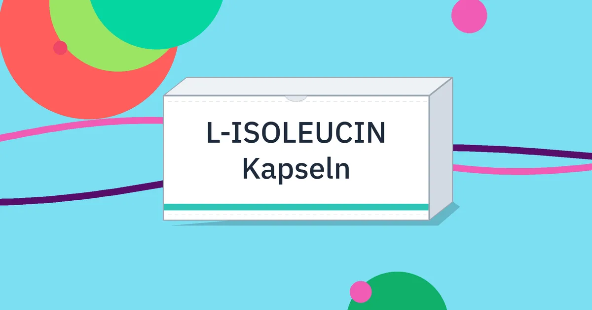 Symbolbild: Packung mit der Aufschrift L-ISOLEUCIN Kapseln (PZN 10310285) – Verfügbarkeit und Bezug in Apotheken in Frankfurt am Main
