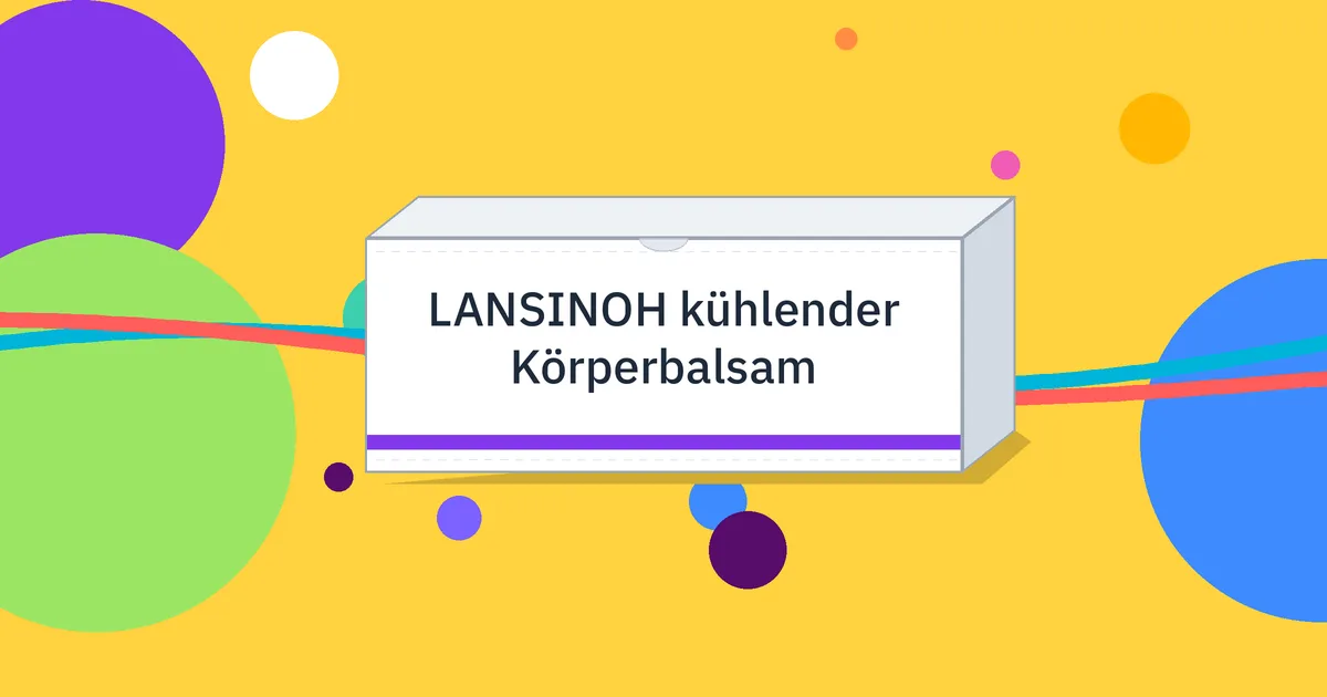 Symbolbild: Packung mit der Aufschrift LANSINOH kühlender Körperbalsam (PZN 19359034) – Verfügbarkeit und Bezug in Apotheken in Frankfurt am Main