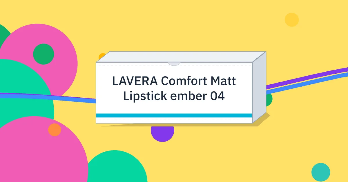 Symbolbild: Packung mit der Aufschrift LAVERA Comfort Matt Lipstick ember 04 (PZN 18096845) – Verfügbarkeit und Bezug in Apotheken in Frankfurt am Main