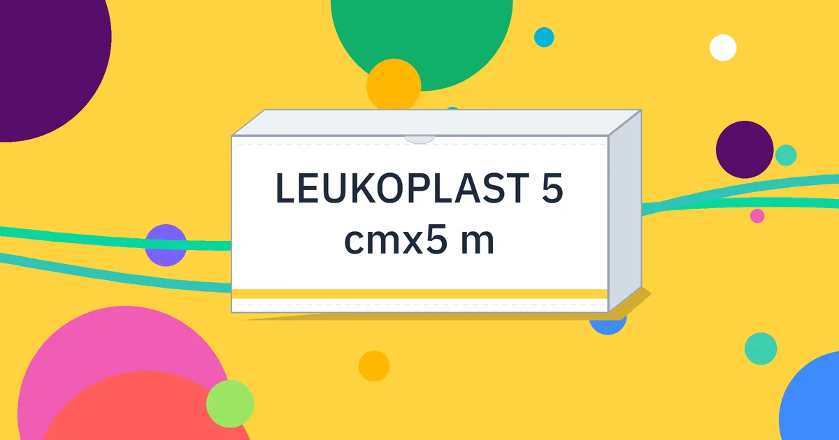 Symbolbild: Packung mit der Aufschrift LEUKOPLAST 5 cmx5 m (PZN 05529538) – Verfügbarkeit und Bezug in Apotheken in Frankfurt am Main