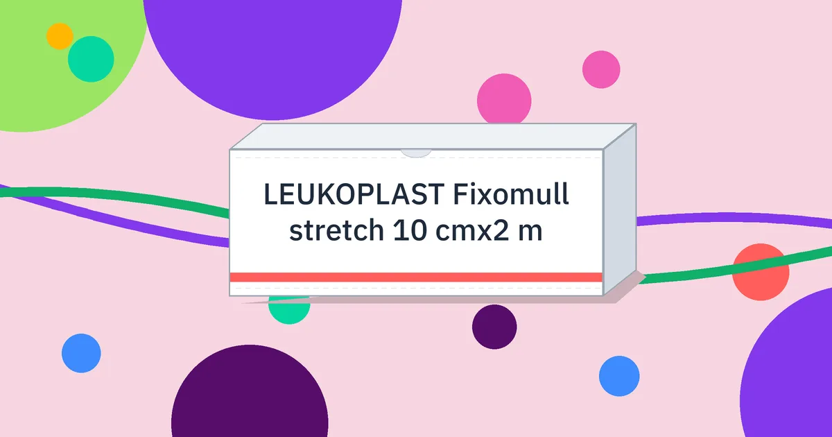 Symbolbild: Packung mit der Aufschrift LEUKOPLAST Fixomull stretch 10 cmx2 m (PZN 17515754) – Verfügbarkeit und Bezug in Apotheken in Frankfurt am Main