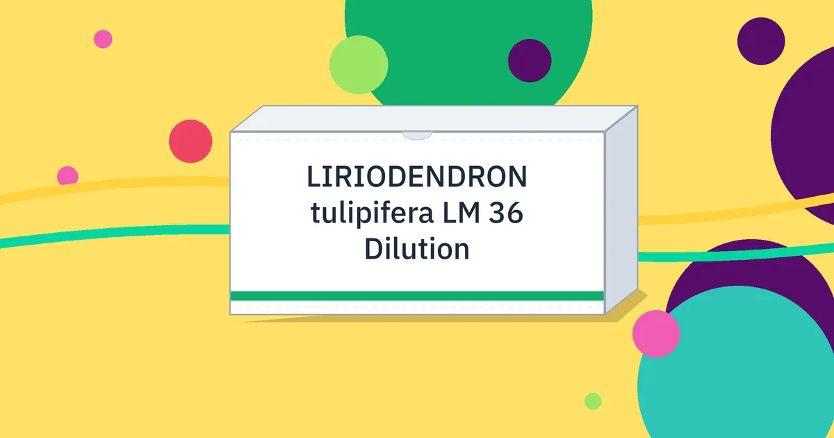 Symbolbild: Packung mit der Aufschrift LIRIODENDRON tulipifera LM 36 Dilution (PZN 13531271) – Verfügbarkeit und Bezug in Apotheken in Frankfurt am Main