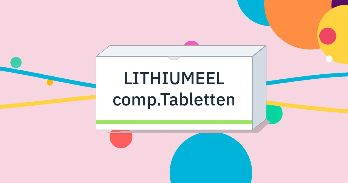 Symbolbild: Packung mit der Aufschrift LITHIUMEEL comp.Tabletten (PZN 08829979) – Verfügbarkeit und Bezug in Apotheken in Frankfurt am Main