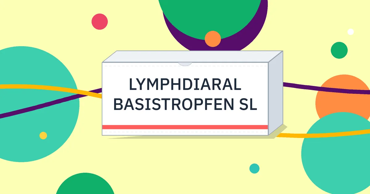 Symbolbild: Packung mit der Aufschrift LYMPHDIARAL BASISTROPFEN SL (PZN 03898042) – Verfügbarkeit und Bezug in Apotheken in Frankfurt am Main