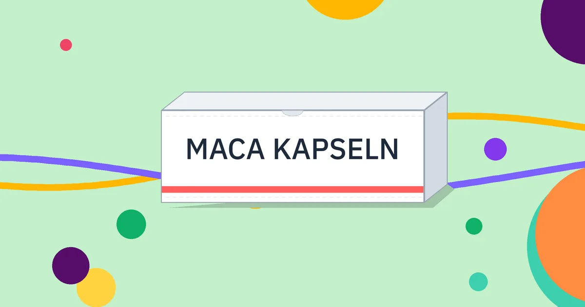 Symbolbild: Packung mit der Aufschrift MACA KAPSELN (PZN 07575815) – Verfügbarkeit und Bezug in Apotheken in Frankfurt am Main