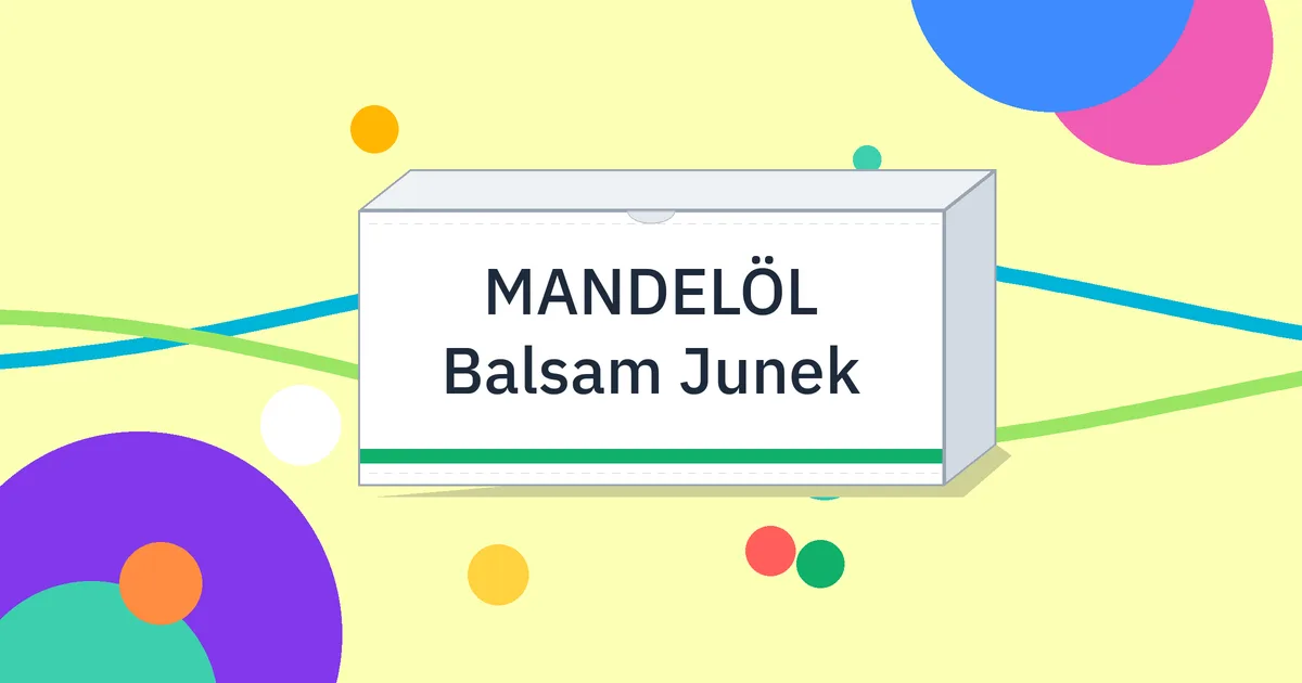 Symbolbild: Packung mit der Aufschrift MANDELÖL Balsam Junek (PZN 07708937) – Verfügbarkeit und Bezug in Apotheken in Frankfurt am Main
