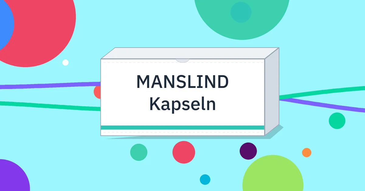 Symbolbild: Packung mit der Aufschrift MANSLIND Kapseln (PZN 16770616) – Verfügbarkeit und Bezug in Apotheken in Frankfurt am Main