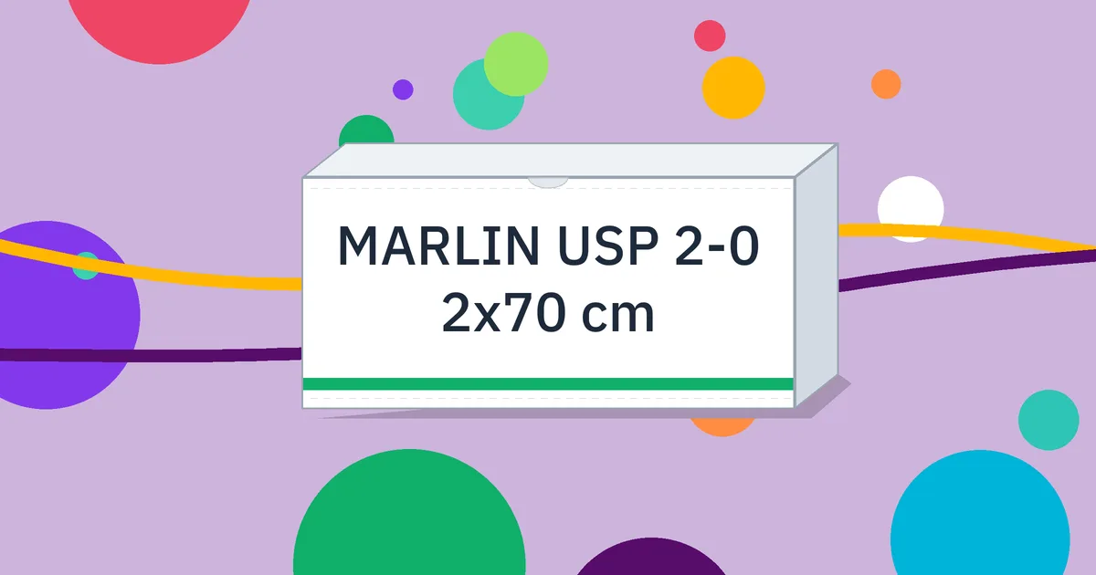 Symbolbild: Packung mit der Aufschrift MARLIN USP 2-0 2x70 cm (PZN 07327572) – Verfügbarkeit und Bezug in Apotheken in Frankfurt am Main