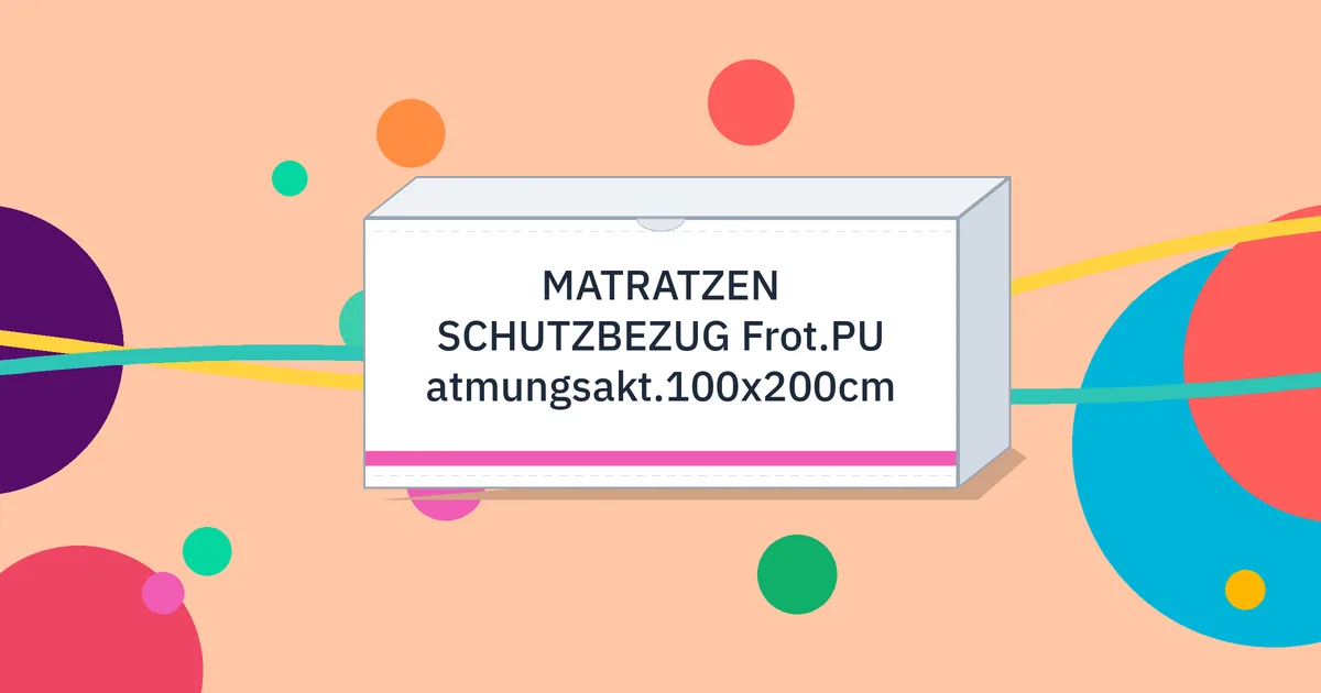 Symbolbild: Packung mit der Aufschrift MATRATZEN SCHUTZBEZUG Frot.PU atmungsakt.100x200cm (PZN 09303251) – Verfügbarkeit und Bezug in Apotheken in Frankfurt am Main