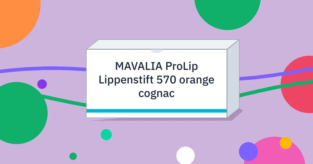Symbolbild: Packung mit der Aufschrift MAVALIA ProLip Lippenstift 570 orange cognac (PZN 11649620) – Verfügbarkeit und Bezug in Apotheken in Frankfurt am Main