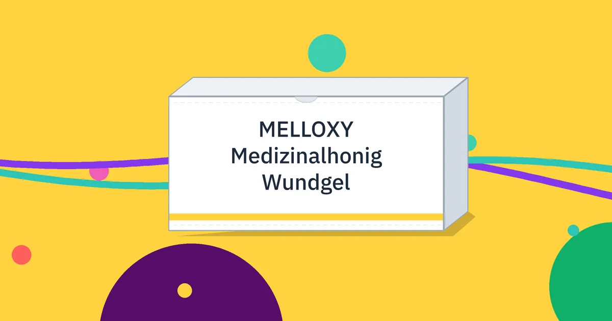 Symbolbild: Packung mit der Aufschrift MELLOXY Medizinalhonig Wundgel (PZN 19975299) – Verfügbarkeit und Bezug in Apotheken in Frankfurt am Main