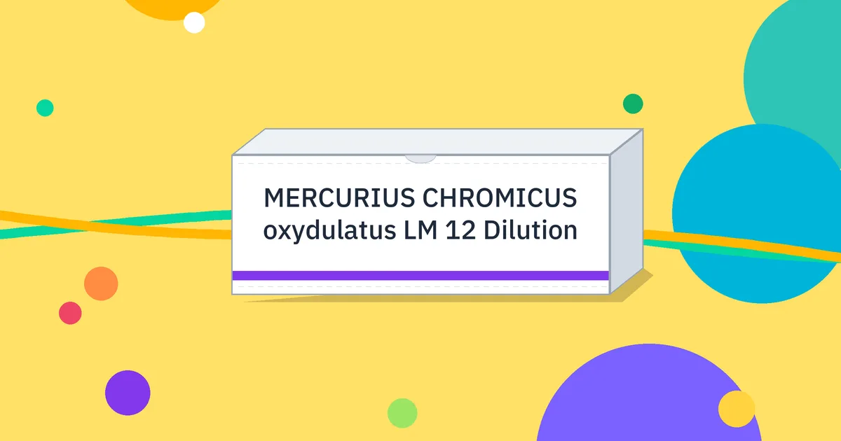Symbolbild: Packung mit der Aufschrift MERCURIUS CHROMICUS oxydulatus LM 12 Dilution (PZN 12949494) – Verfügbarkeit und Bezug in Apotheken in Frankfurt am Main