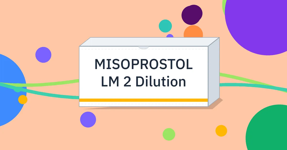 Symbolbild: Packung mit der Aufschrift MISOPROSTOL LM 2 Dilution (PZN 12956502) – Verfügbarkeit und Bezug in Apotheken in Frankfurt am Main