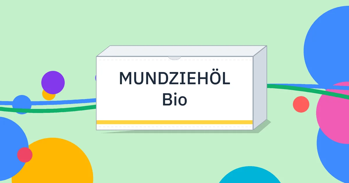 Symbolbild: Packung mit der Aufschrift MUNDZIEHÖL Bio (PZN 19972728) – Verfügbarkeit und Bezug in Apotheken in Frankfurt am Main