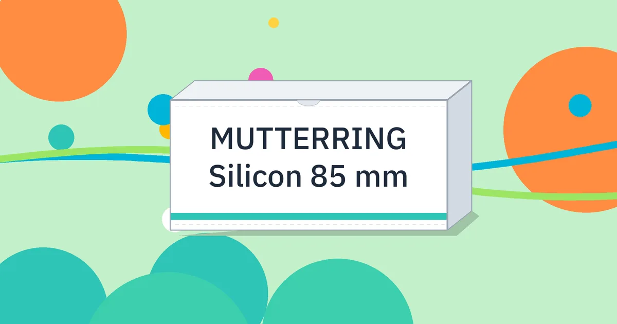 Symbolbild: Packung mit der Aufschrift MUTTERRING Silicon 85 mm (PZN 00612565) – Verfügbarkeit und Bezug in Apotheken in Frankfurt am Main