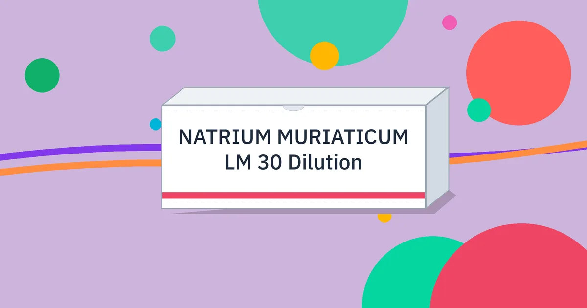 Symbolbild: Packung mit der Aufschrift NATRIUM MURIATICUM LM 30 Dilution (PZN 07541265) – Verfügbarkeit und Bezug in Apotheken in Frankfurt am Main
