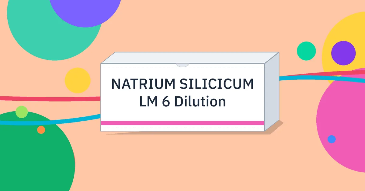 Symbolbild: Packung mit der Aufschrift NATRIUM SILICICUM LM 6 Dilution (PZN 09430191) – Verfügbarkeit und Bezug in Apotheken in Frankfurt am Main