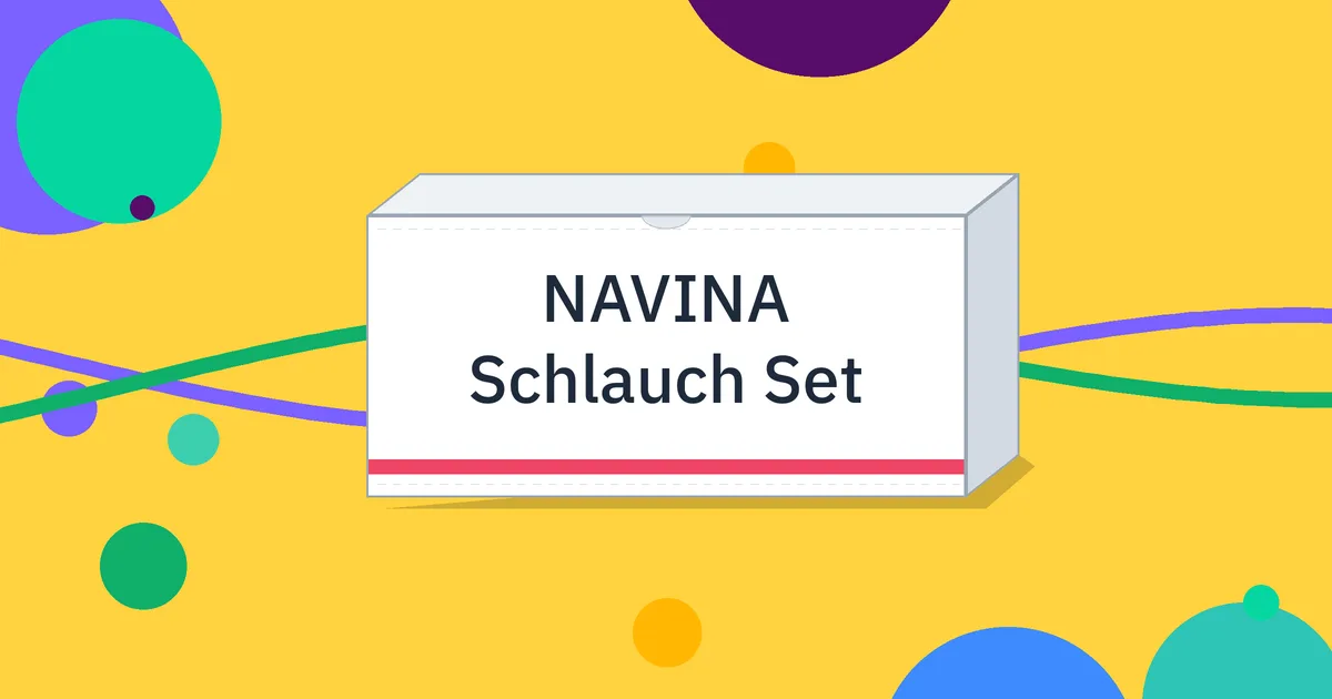 Symbolbild: Packung mit der Aufschrift NAVINA Schlauch Set (PZN 11870307) – Verfügbarkeit und Bezug in Apotheken in Frankfurt am Main