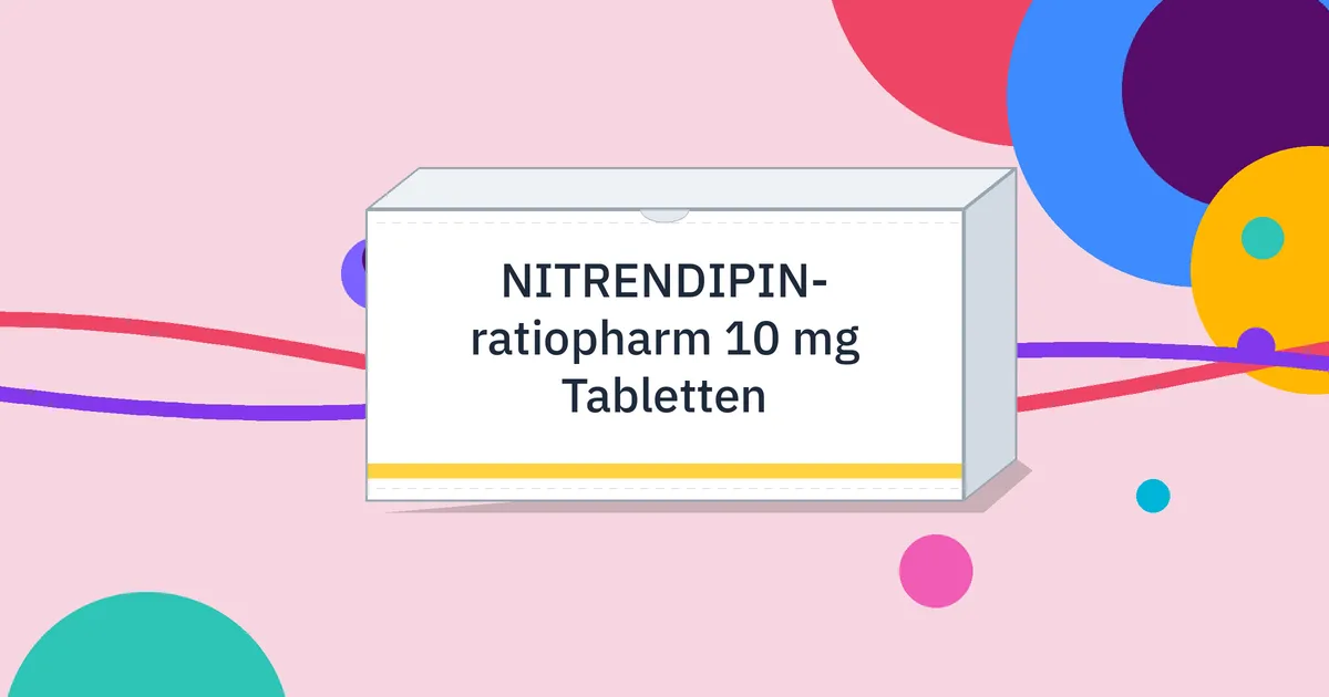Symbolbild: Packung mit der Aufschrift NITRENDIPIN-ratiopharm 10 mg Tabletten (PZN 08699235) – Verfügbarkeit und Bezug in Apotheken in Frankfurt am Main