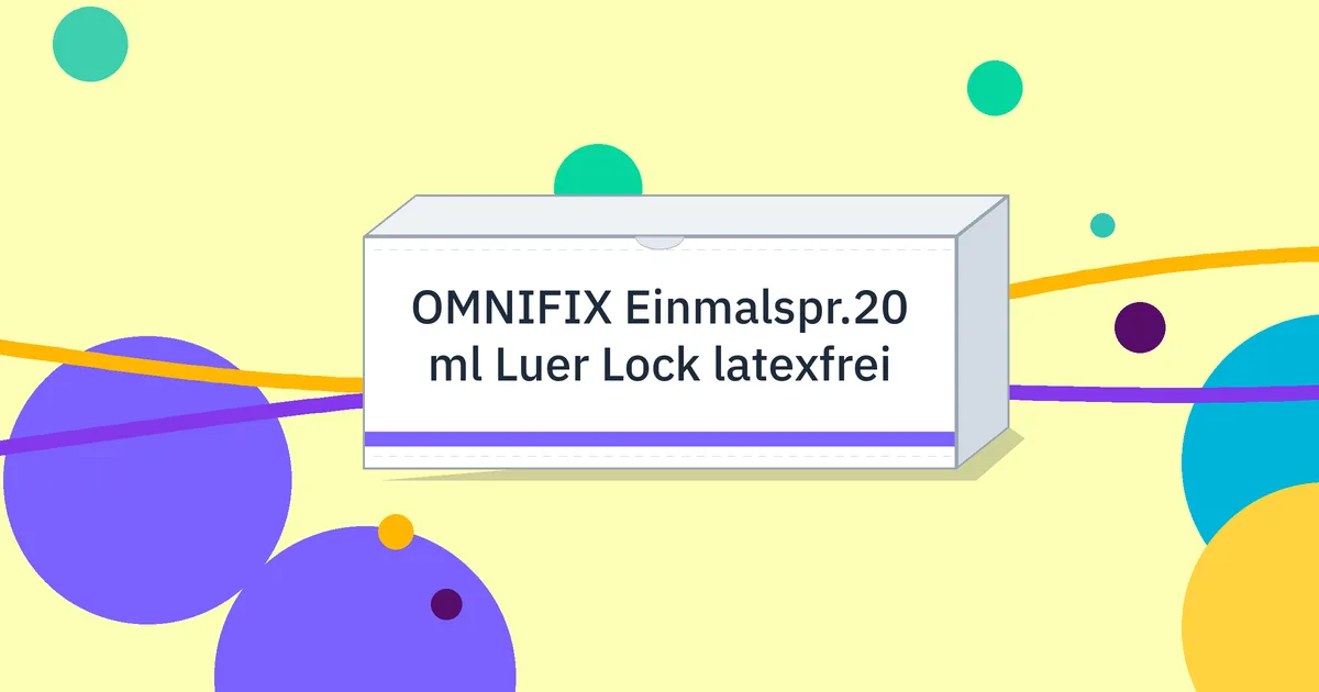 Symbolbild: Packung mit der Aufschrift OMNIFIX Einmalspr.20 ml Luer Lock latexfrei (PZN 18322129) – Verfügbarkeit und Bezug in Apotheken in Frankfurt am Main