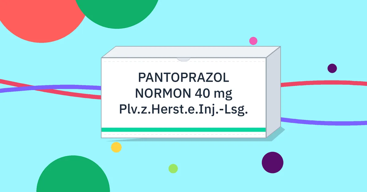 Symbolbild: Packung mit der Aufschrift PANTOPRAZOL NORMON 40 mg Plv.z.Herst.e.Inj.-Lsg. (PZN 07689312) – Verfügbarkeit und Bezug in Apotheken in Frankfurt am Main