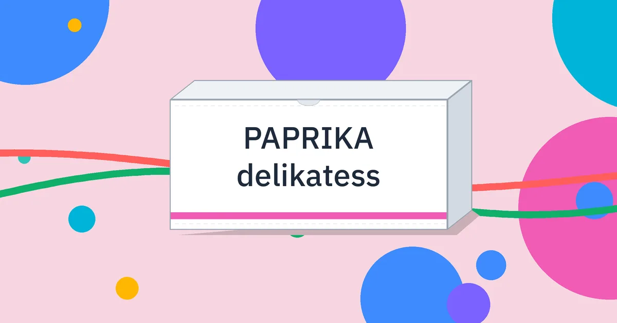 Symbolbild: Packung mit der Aufschrift PAPRIKA delikatess (PZN 03485245) – Verfügbarkeit und Bezug in Apotheken in Frankfurt am Main