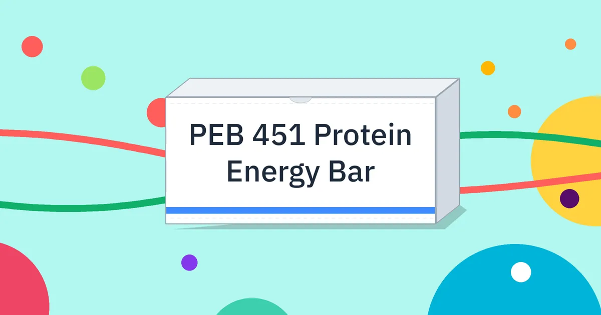 Symbolbild: Packung mit der Aufschrift PEB 451 Protein Energy Bar (PZN 06957325) – Verfügbarkeit und Bezug in Apotheken in Frankfurt am Main