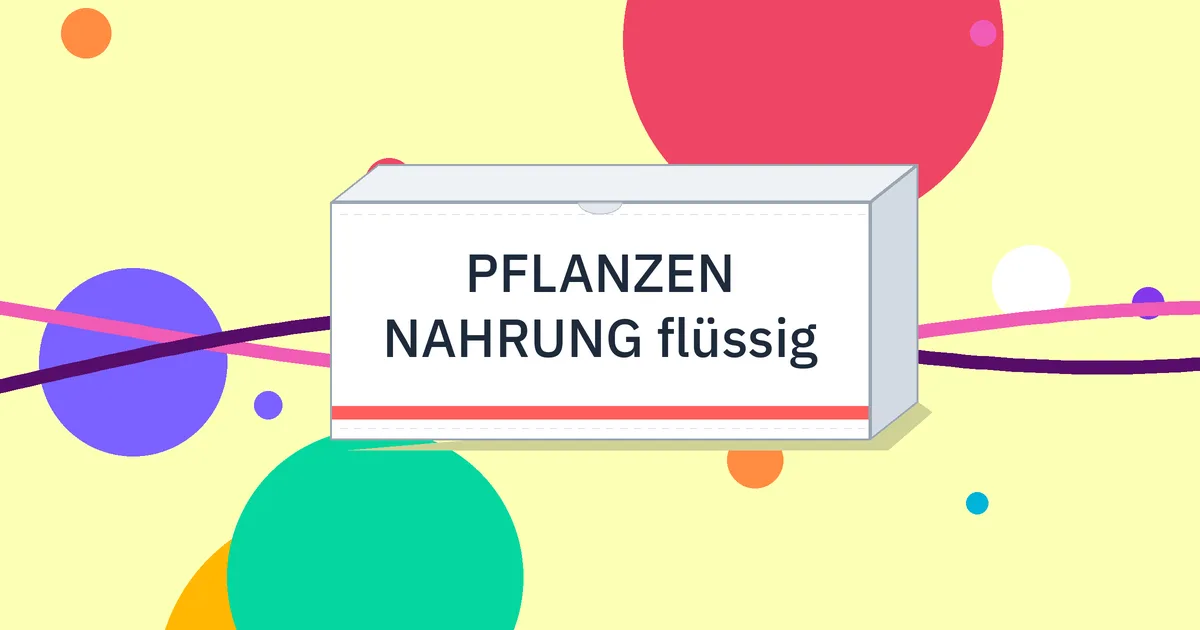 Symbolbild: Packung mit der Aufschrift PFLANZEN NAHRUNG flüssig (PZN 01620118) – Verfügbarkeit und Bezug in Apotheken in Frankfurt am Main