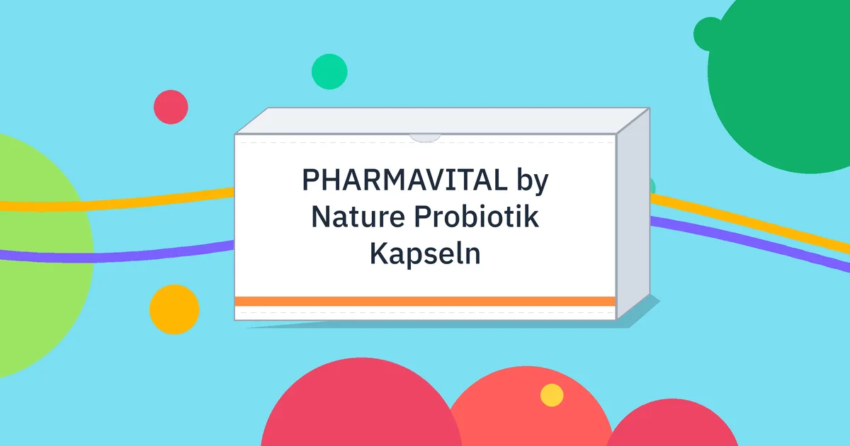 Symbolbild: Packung mit der Aufschrift PHARMAVITAL by Nature Probiotik Kapseln (PZN 18821298) – Verfügbarkeit und Bezug in Apotheken in Frankfurt am Main