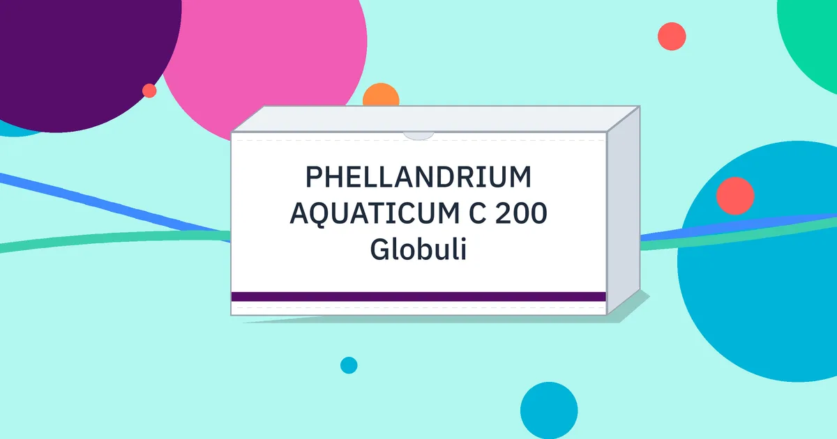Symbolbild: Packung mit der Aufschrift PHELLANDRIUM AQUATICUM C 200 Globuli (PZN 19715606) – Verfügbarkeit und Bezug in Apotheken in Frankfurt am Main