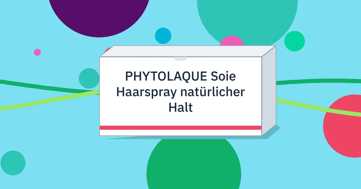 Symbolbild: Packung mit der Aufschrift PHYTOLAQUE Soie Haarspray natürlicher Halt (PZN 17514714) – Verfügbarkeit und Bezug in Apotheken in Frankfurt am Main