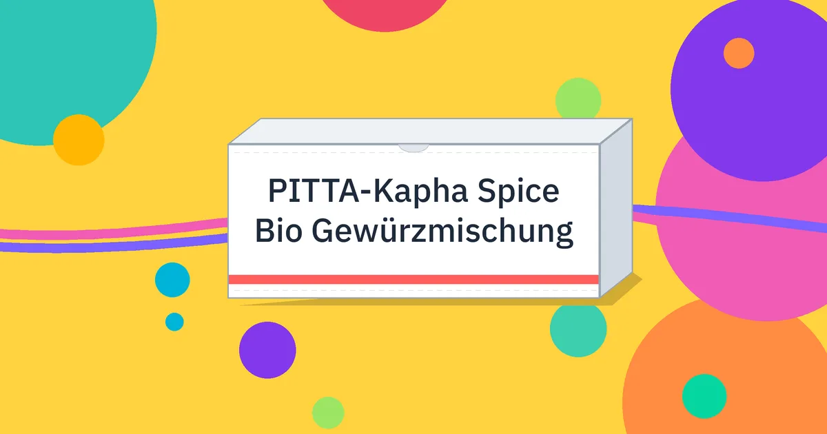 Symbolbild: Packung mit der Aufschrift PITTA-Kapha Spice Bio Gewürzmischung (PZN 10418692) – Verfügbarkeit und Bezug in Apotheken in Frankfurt am Main