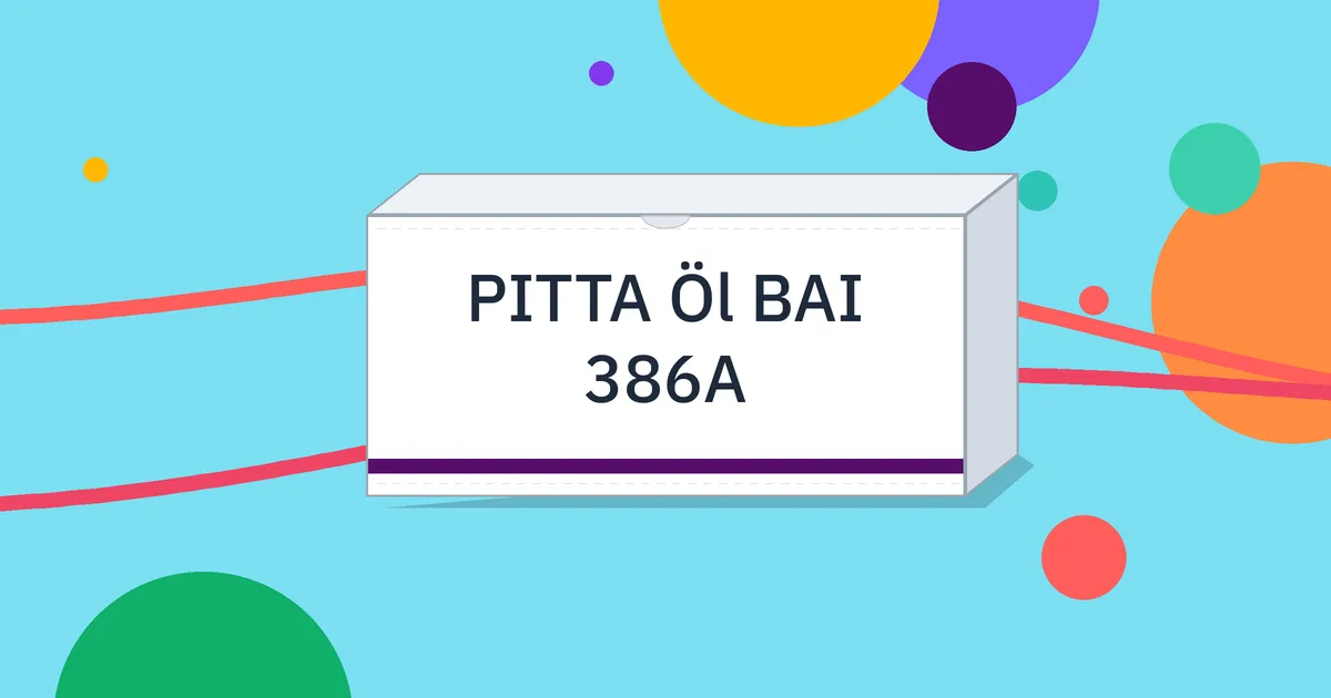 Symbolbild: Packung mit der Aufschrift PITTA Öl BAI 386A (PZN 17266133) – Verfügbarkeit und Bezug in Apotheken in Frankfurt am Main
