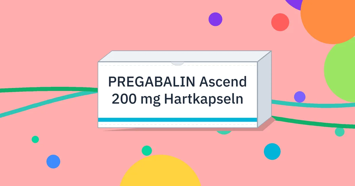 Symbolbild: Packung mit der Aufschrift PREGABALIN Ascend 200 mg Hartkapseln (PZN 16042489) – Verfügbarkeit und Bezug in Apotheken in Frankfurt am Main