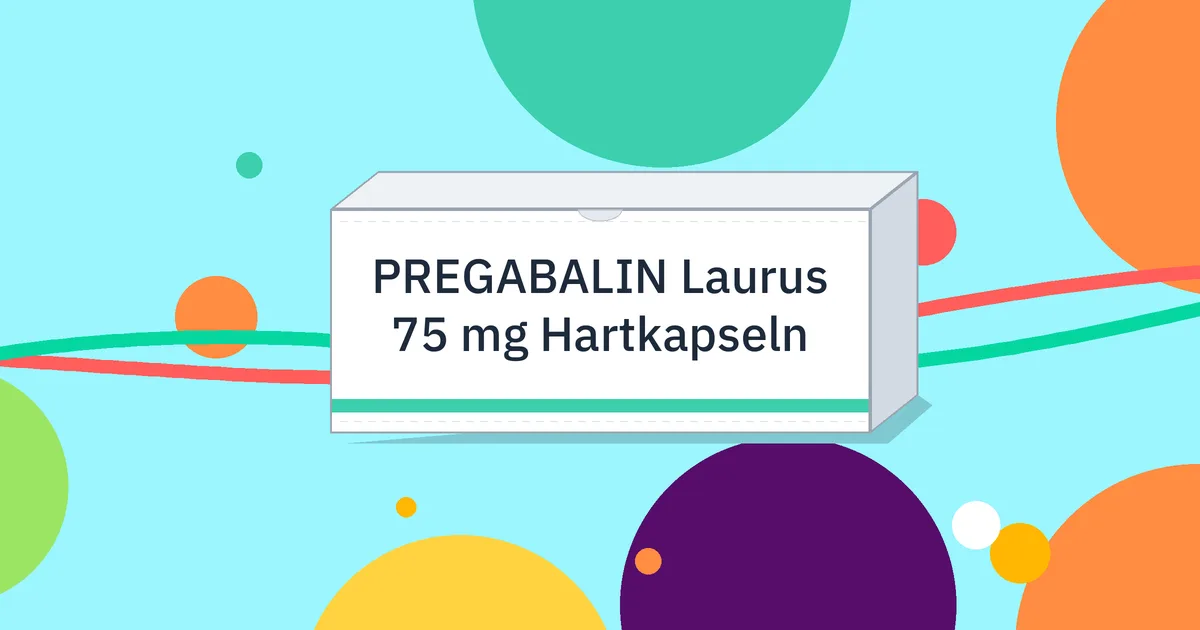 Symbolbild: Packung mit der Aufschrift PREGABALIN Laurus 75 mg Hartkapseln (PZN 16240700) – Verfügbarkeit und Bezug in Apotheken in Frankfurt am Main