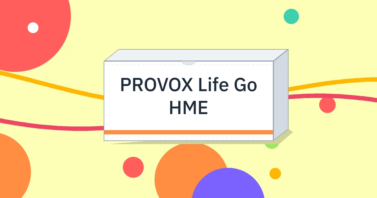 Symbolbild: Packung mit der Aufschrift PROVOX Life Go HME (PZN 19625783) – Verfügbarkeit und Bezug in Apotheken in Frankfurt am Main
