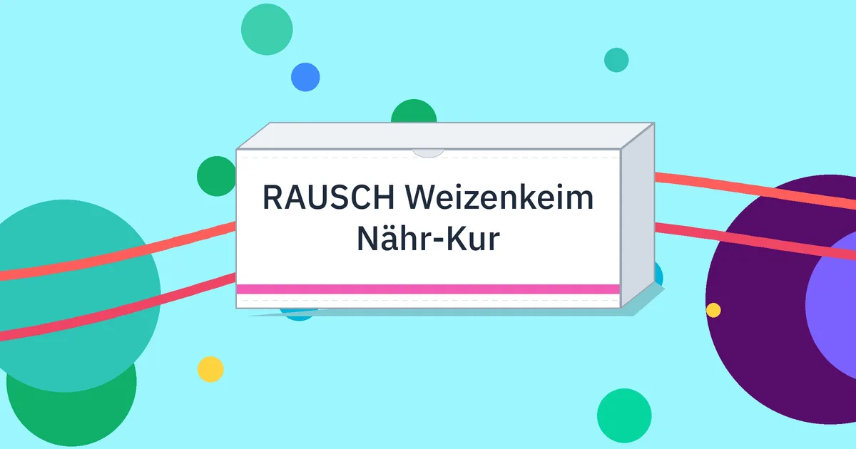 Symbolbild: Packung mit der Aufschrift RAUSCH Weizenkeim Nähr-Kur (PZN 11012673) – Verfügbarkeit und Bezug in Apotheken in Frankfurt am Main